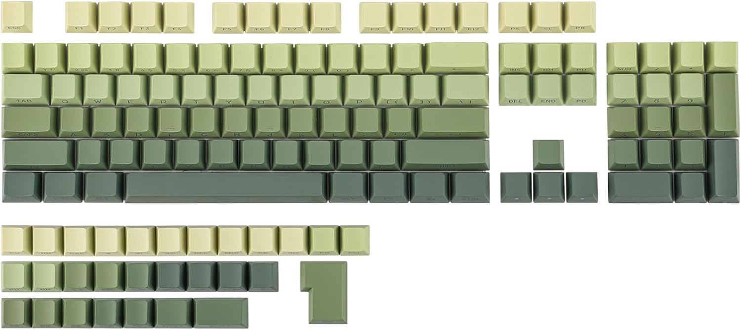 Amazon.com: EPOMAKER Mossy 133 Keys Keycaps Set for Gaming Keyboard ...