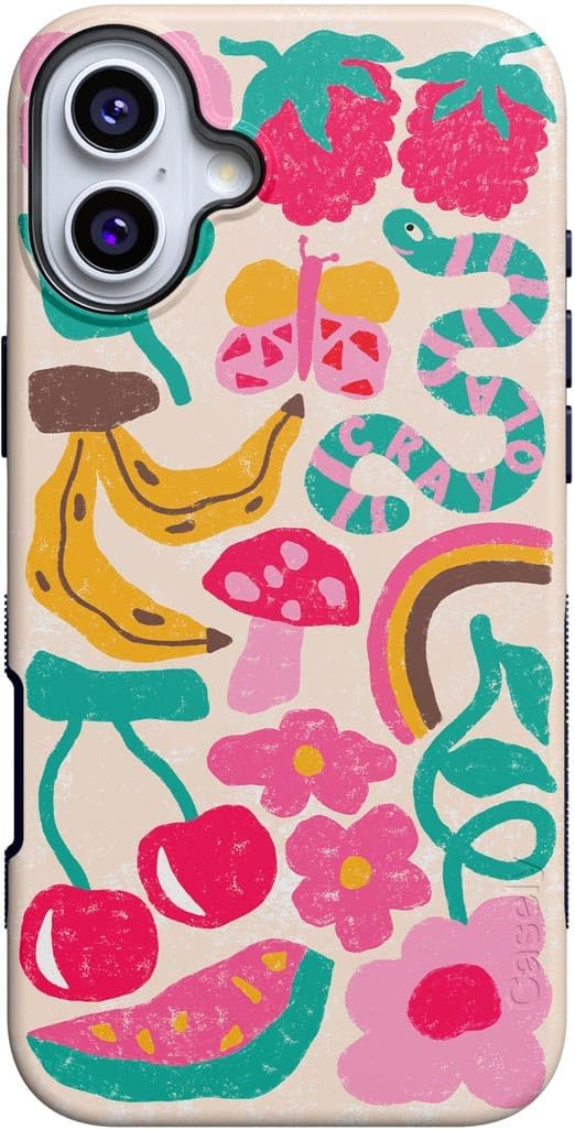 Amazon.com: Casely iPhone 16 Case | Doodle Bug | Crayola Crayon | Compatible with MagSafe | Bold ...