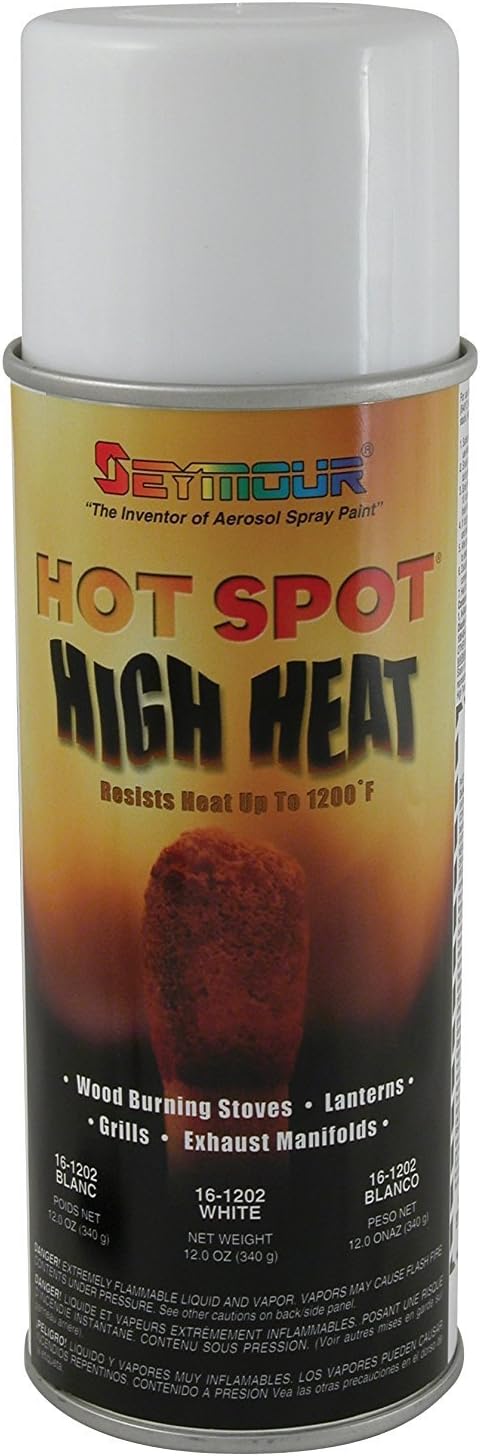 Rust-Oleum 7751830 High Heat Enamel Spray Paint, White, 12-Ounce ...