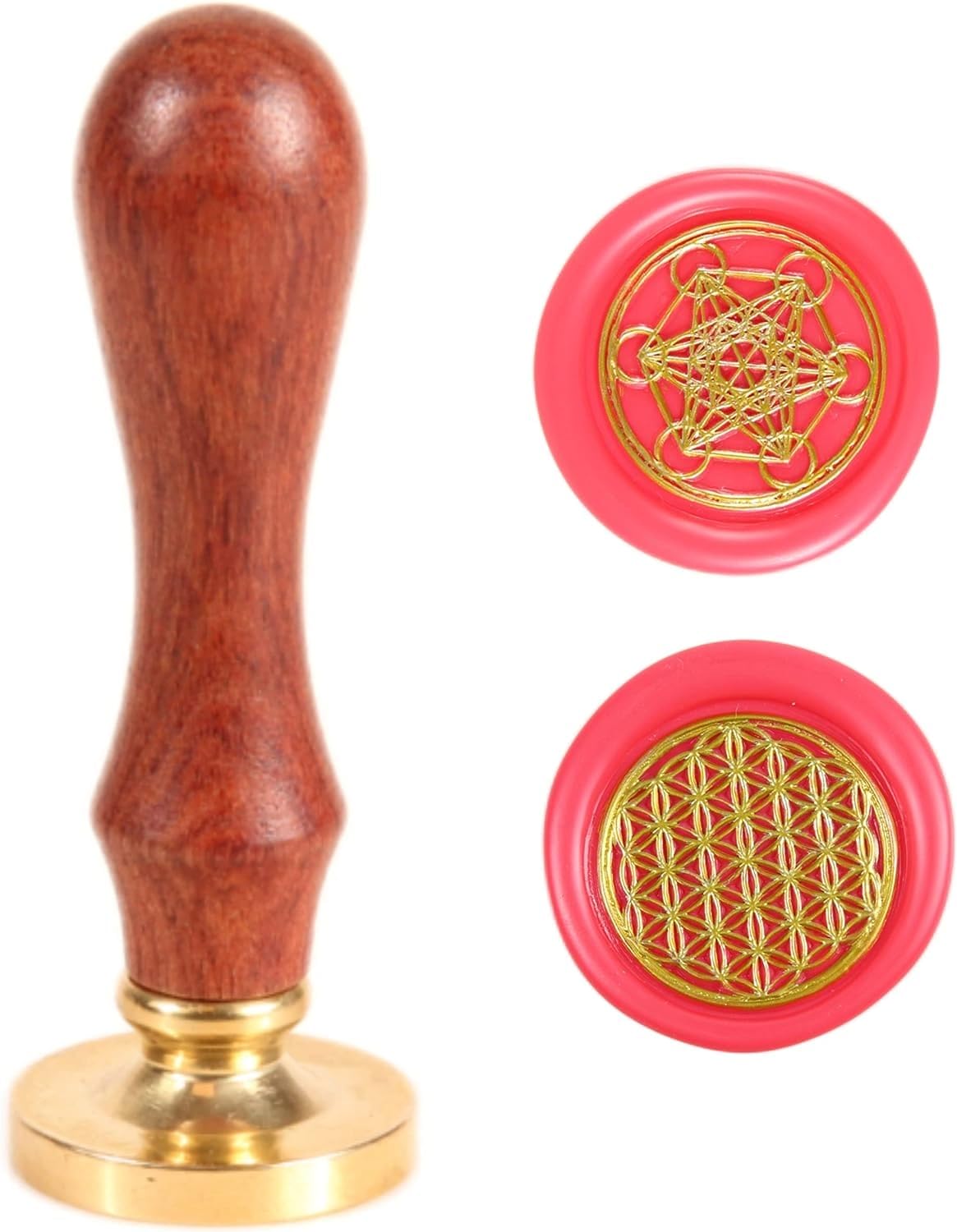 Amazon.com: Wax Seal Stamp Set Sacred Geometry Seal Wax Stamp Vintage 2 ...