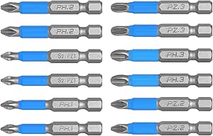 JISADER Professional Hex Shank Screwdriver Set, 12-Piece Bundle ...