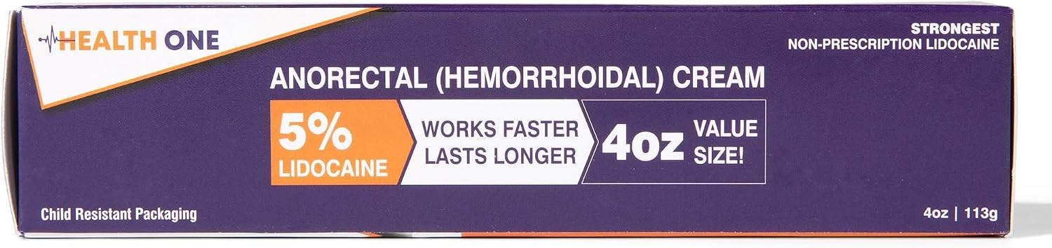 Amazon.com: HEALTH ONE Lidocaine 5% Cream Maximum Strength Topical ...