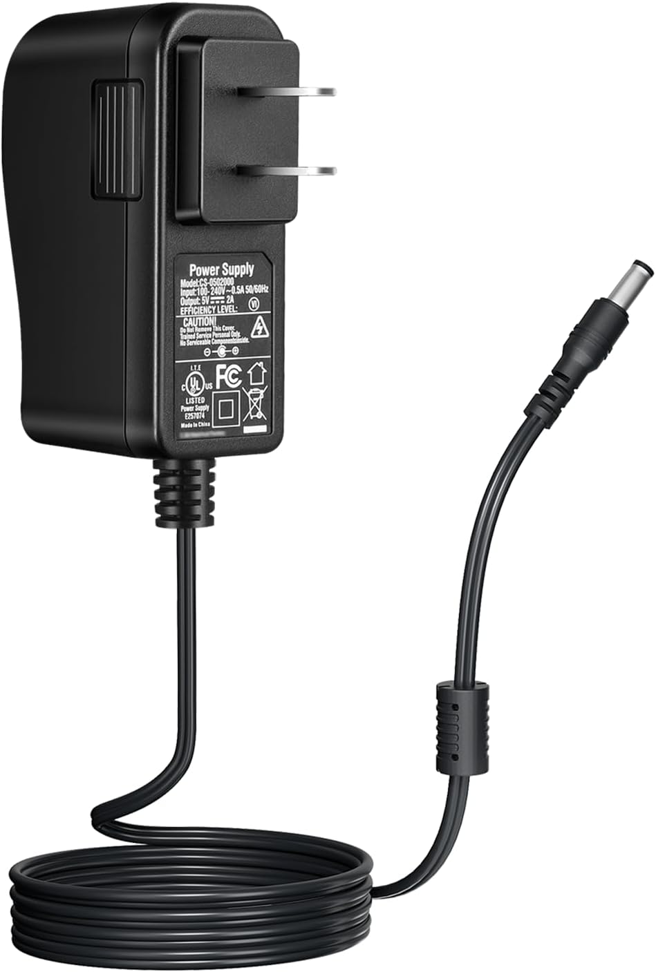 Amazon.com: 5V 2A Power Supply Adapter x 2, 5 Watts Max, 5.5mm X 2.5mm ...