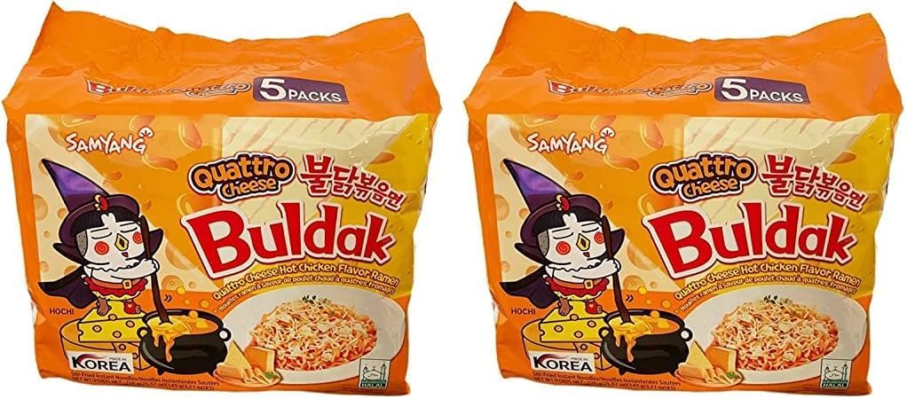 Amazon.com : SAMYANG Buldak Quattro Cheese Ramen Hot Chicken Flavor ...