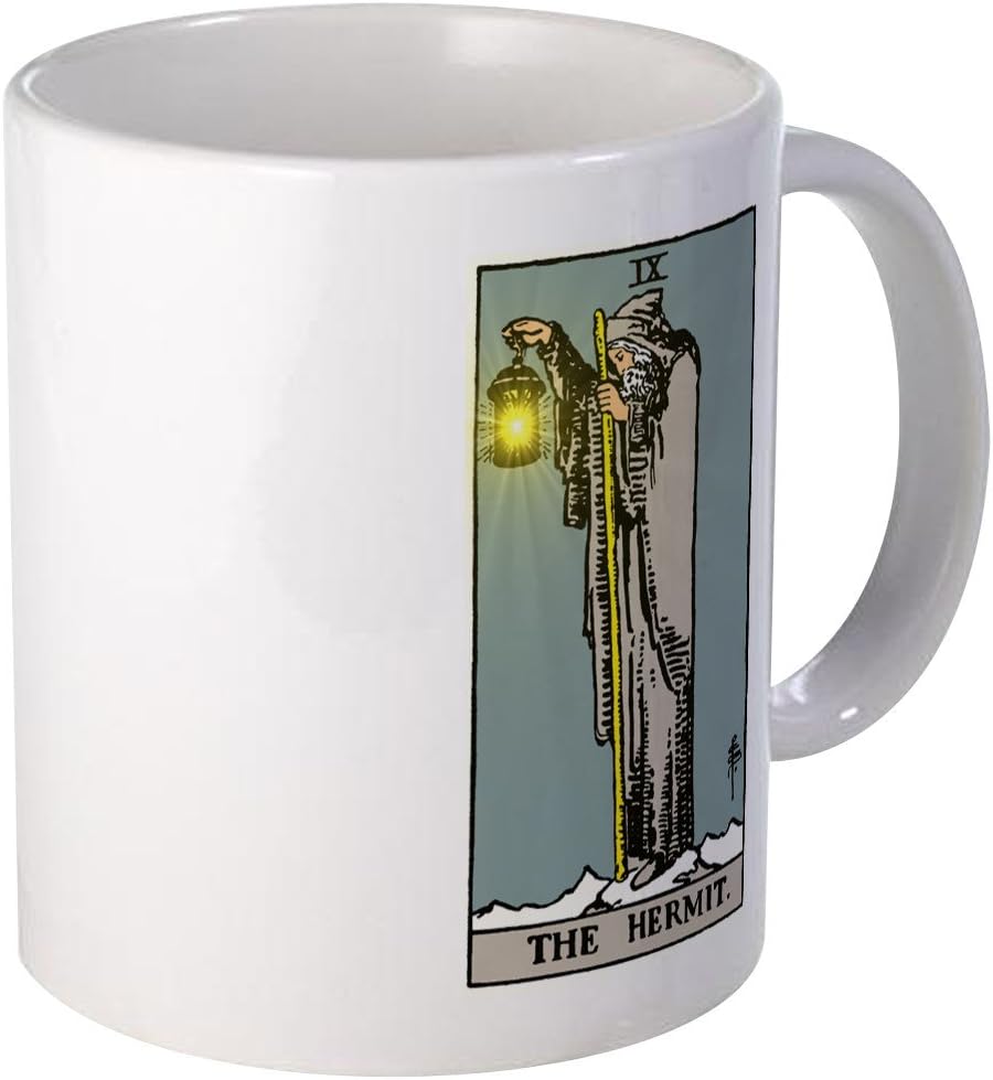 Amazon.com: LookHUMAN Tarot Card Ceramic Coffee Mug - Modern Hermit ...