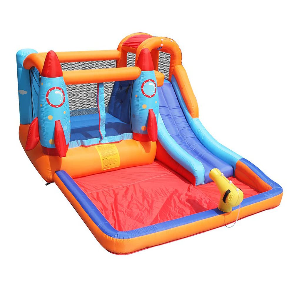 Seaich Rocket Bouncy Castle with Pool | 12 x 8.5 x 6 ft Inflatable ...