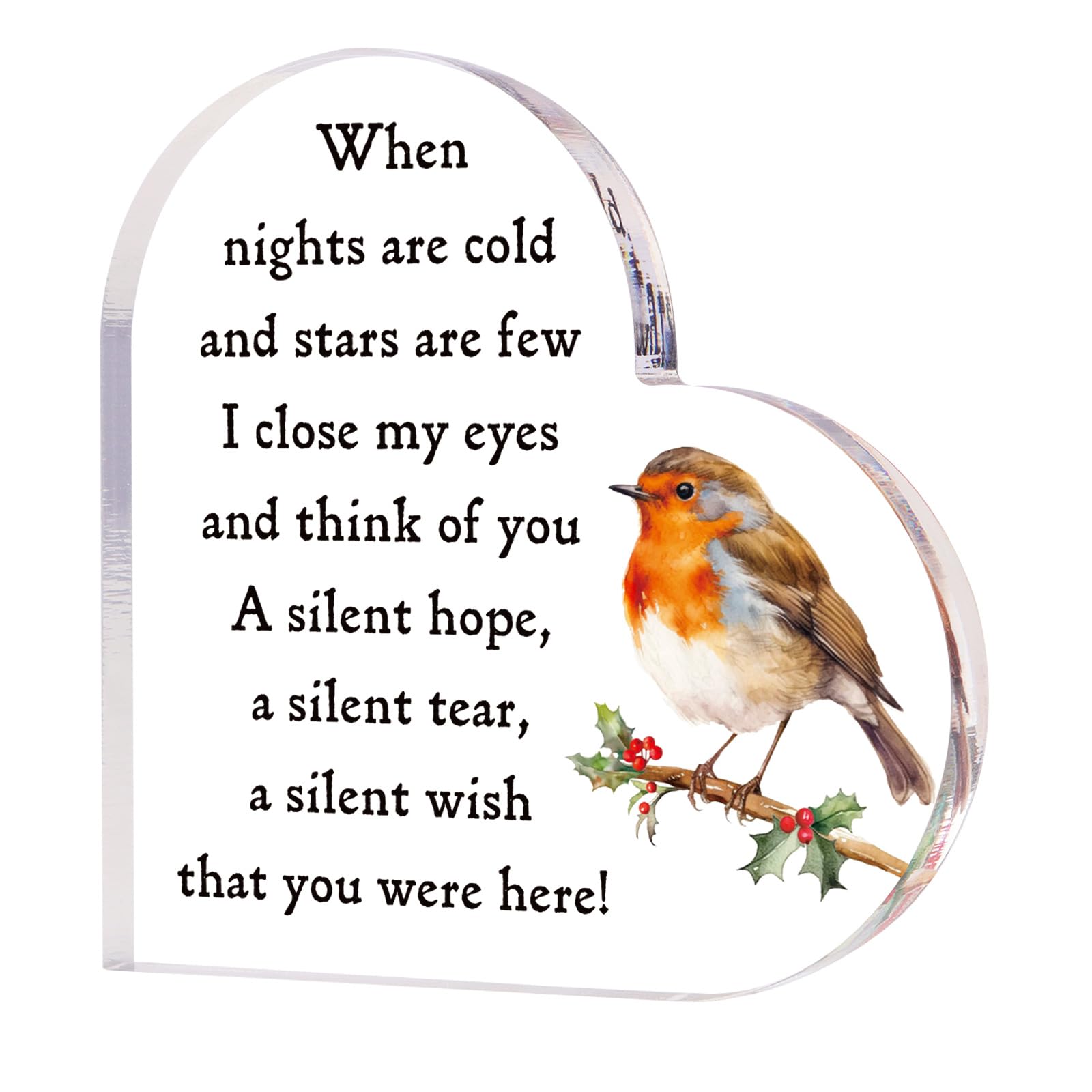 Robin Memorial Gift Remembrance Gifts Bereavement Gifts for Loss of Dad ...