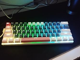 Machenike K500-B61 Mini Teclado Mecânico Formato 60% com Fio, Teclas ...