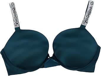 Victoria's Secret Add 2 Cup Bombshell Rhinestone Straps Bra (Green, 34A ...