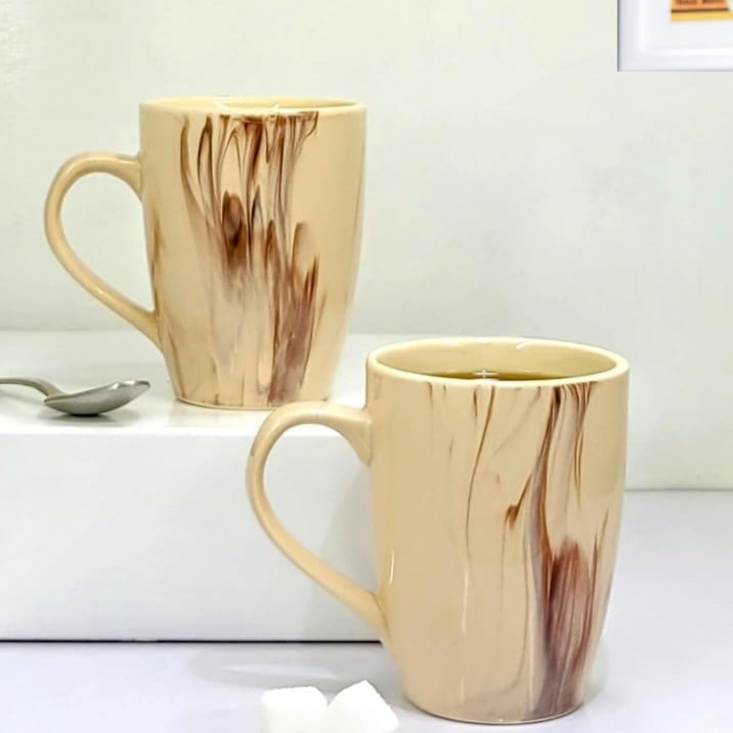 Buy KITTENS 'IvoryMarbleMug' Shaded with Brown Flow | Coffee Mug | Tea ...
