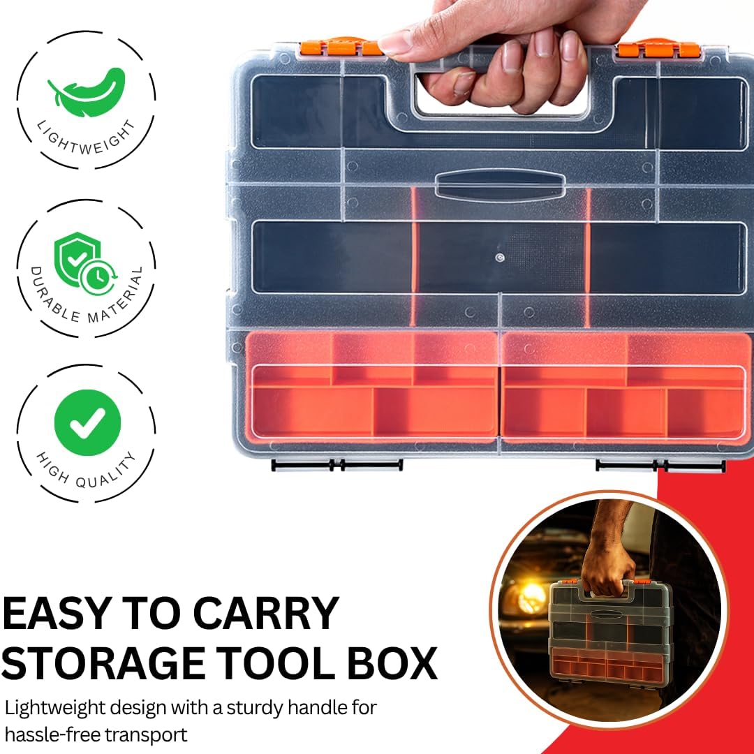 Snapklik.com : Andalus Tools Organizer Box, Small Parts Storage Multi ...