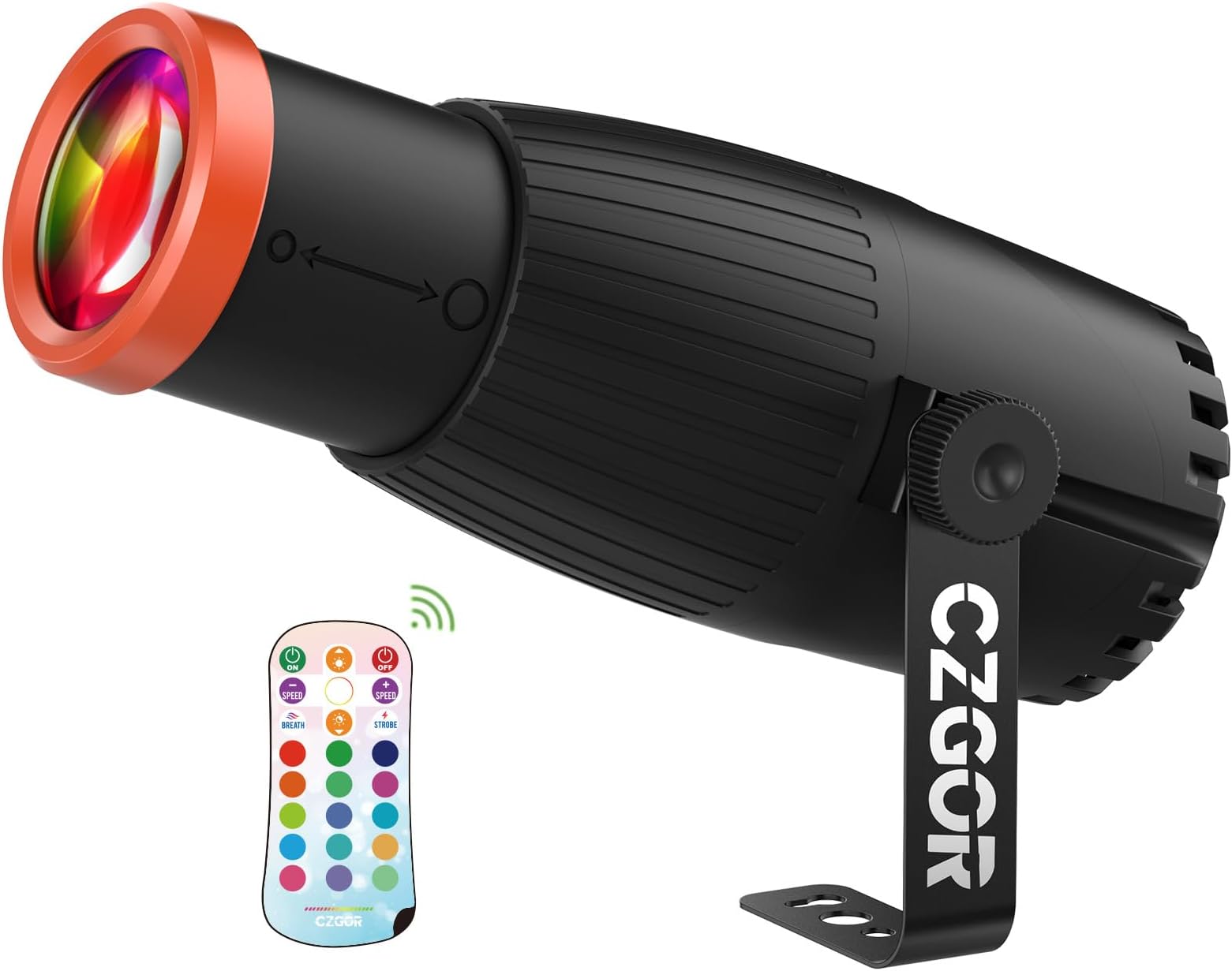 Amazon.com: Pinspot Light with Remote, JLPOW Super Bright Mirror Ball ...