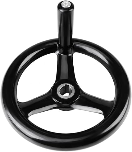 3 Spoke Hand Wheel Hand Crank Handle with Revolving Handle for Milling ...