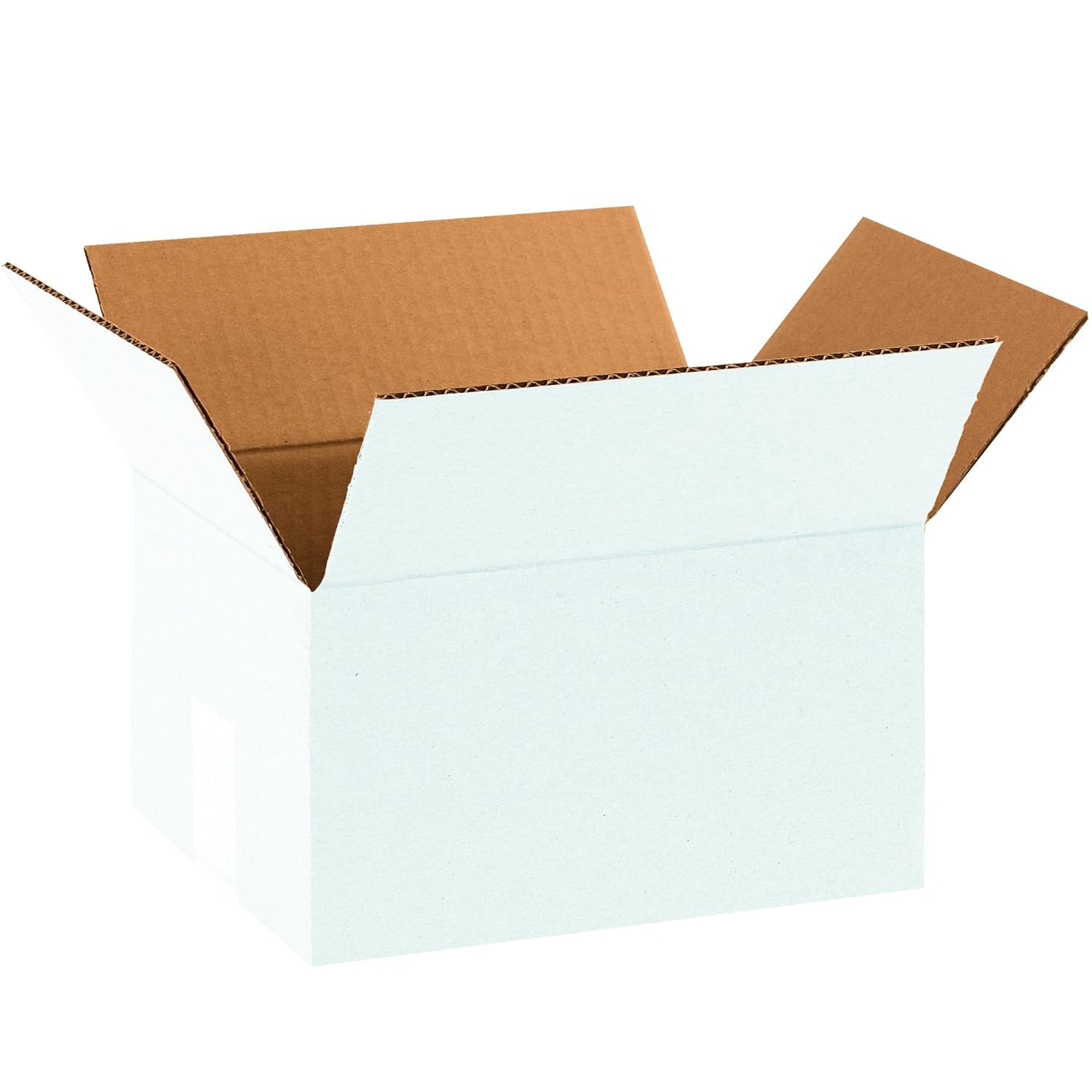AVIDITI White Shipping Boxes 10"L x 8"W x 6"H (25 Pack) Small Medium ...