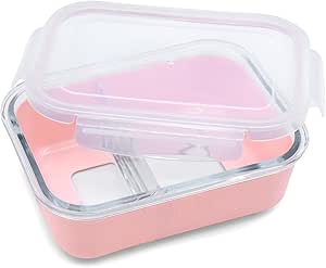 melii Glass Bento Box with Silicone Sleeve, Resistant Borosilicate ...