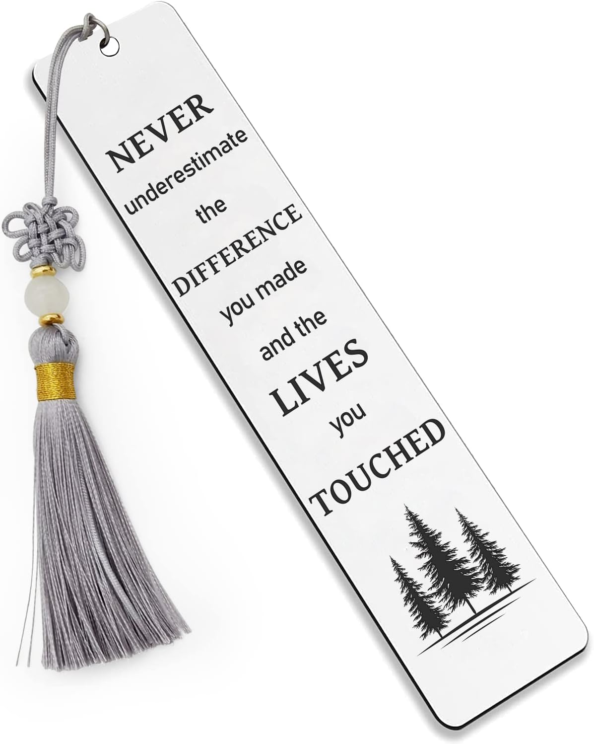 Amazon.com: Ptzizi Inspirational Metal Engraved Bookmark with Tassel ...