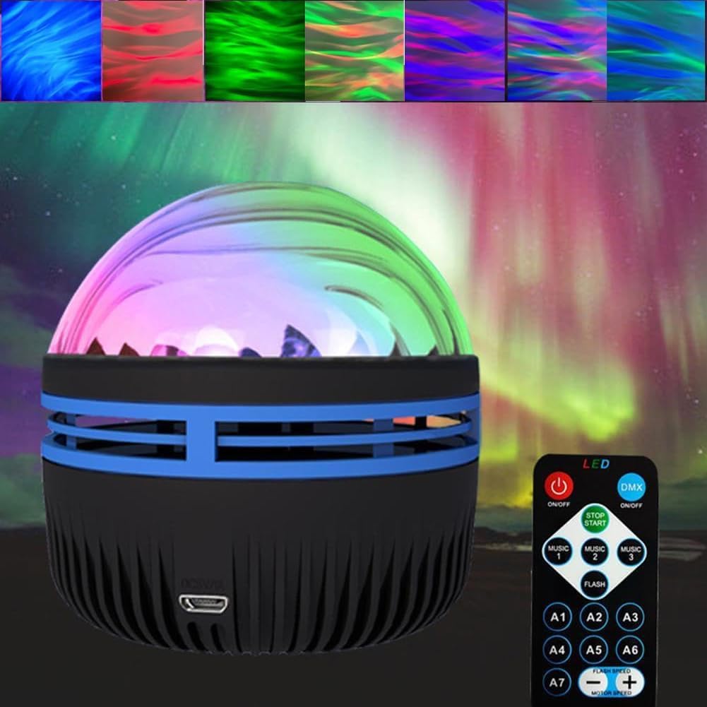 Aurora Projector Northern Lights LED Night Light Rechargeable Galaxy ...