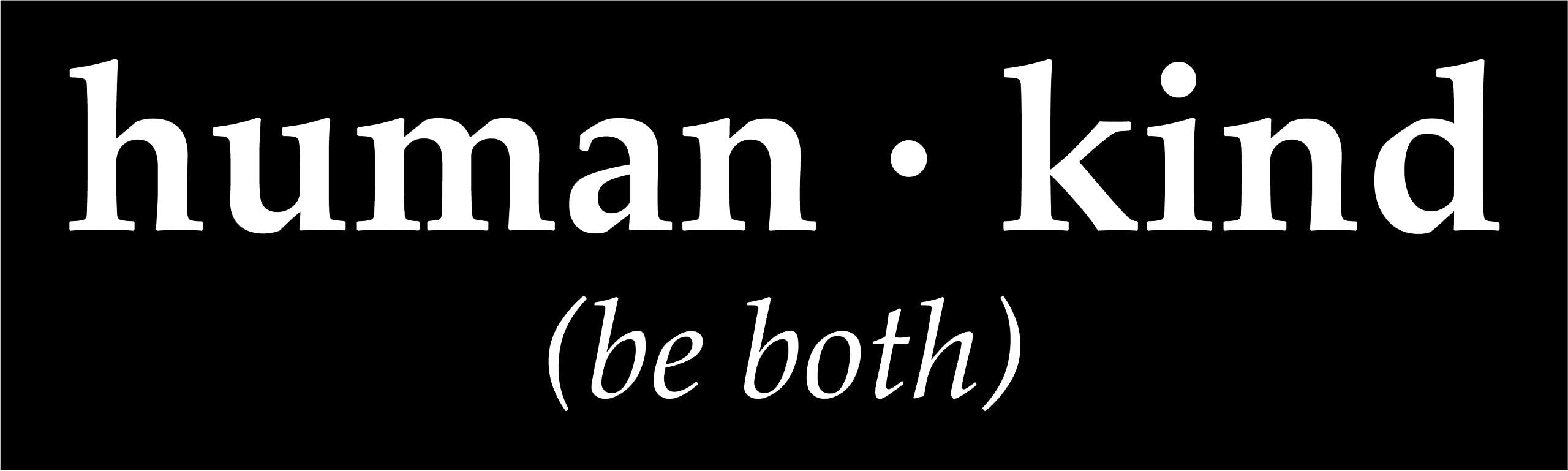 Amazon.com - BE A NICE HUMAN Bumper Sticker Vinyl Decal 5 inches