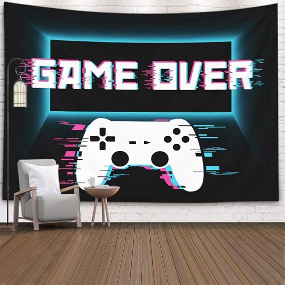 Amazon.com: Crannel Gaming Wall Tapestry, Conceptual Abstraction Modern ...