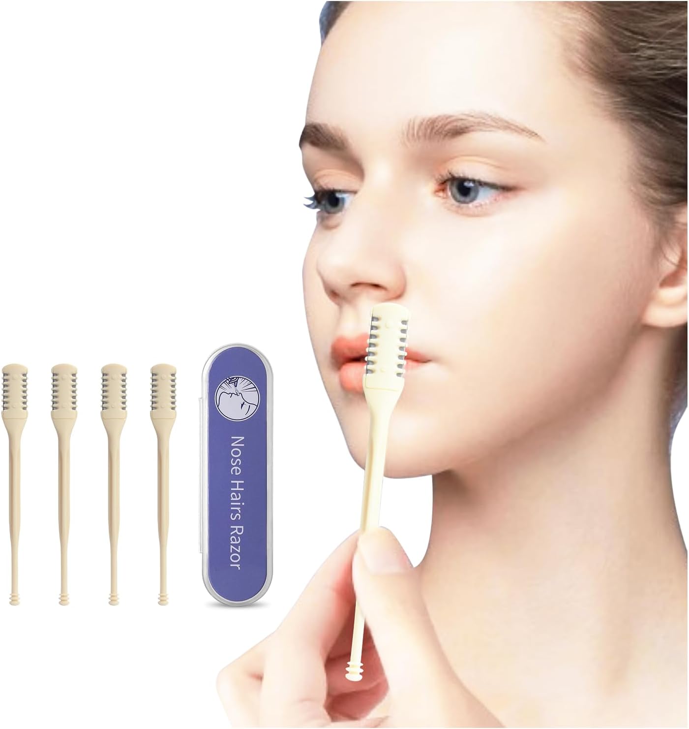 Amazon.com: 2-in-1 Nasal Hair Cutter for Women,4pcs Double Sided Nasal ...