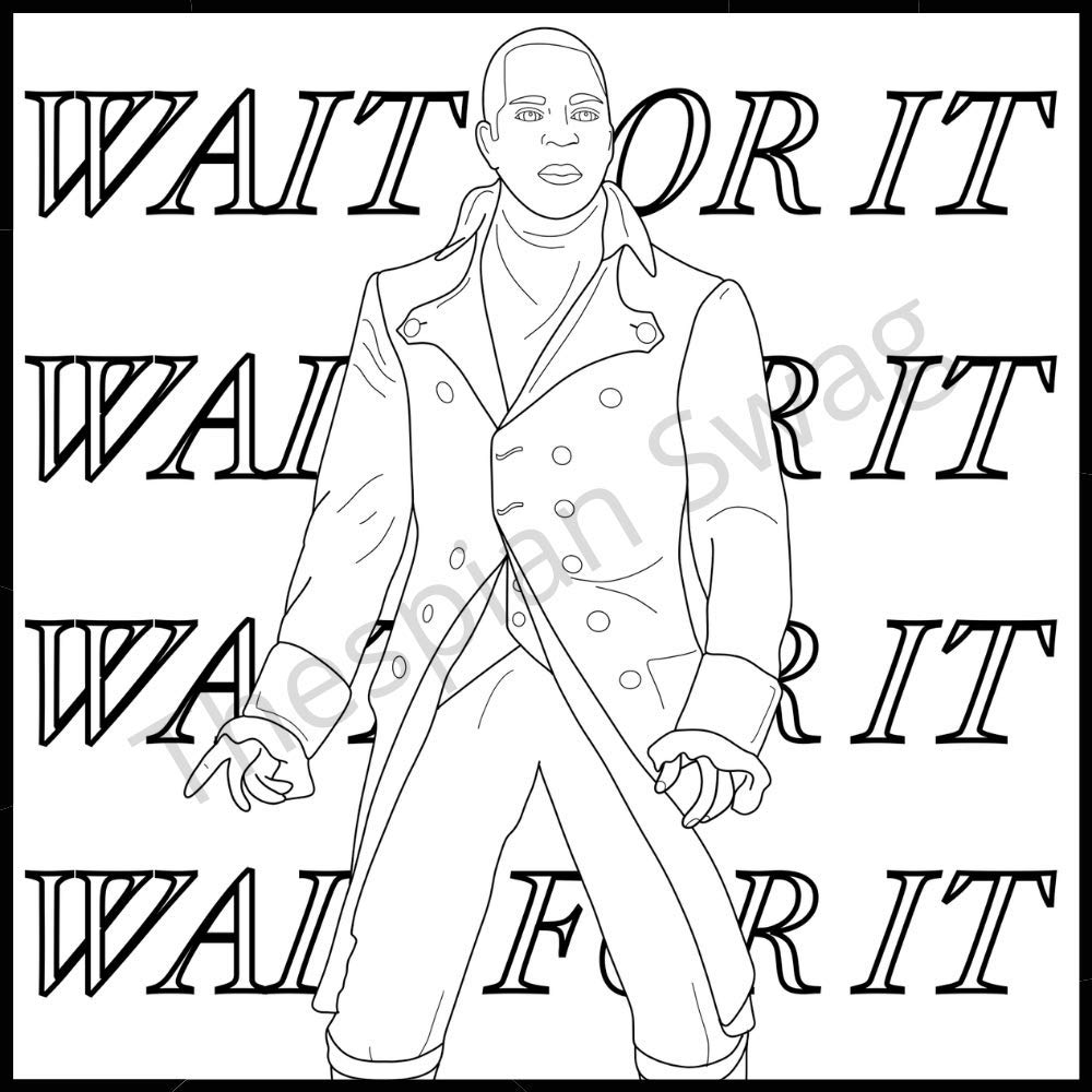 Alexander Hamilton Coloring Page