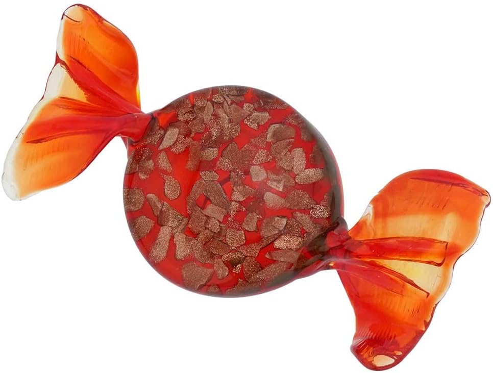 Amazon.com | Glass Of Venice Murano Glass Candy - Avventurina Red ...