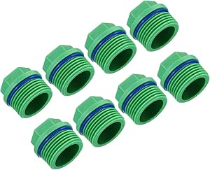 Amazon.com: PATIKIL 1PT PPR Pipe Fitting End Cap, 8 Pack Hex Male ...
