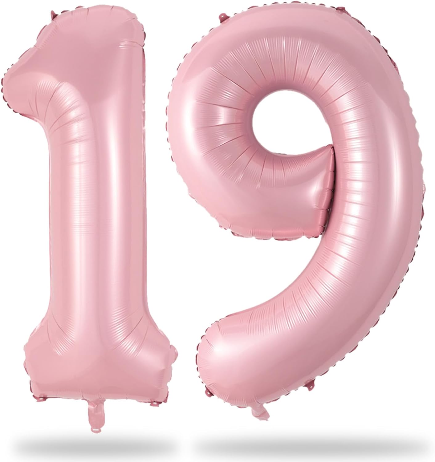 Amazon.com: 19th Birthday Balloon for Girls, 40 Inch Pastel Pink Number ...