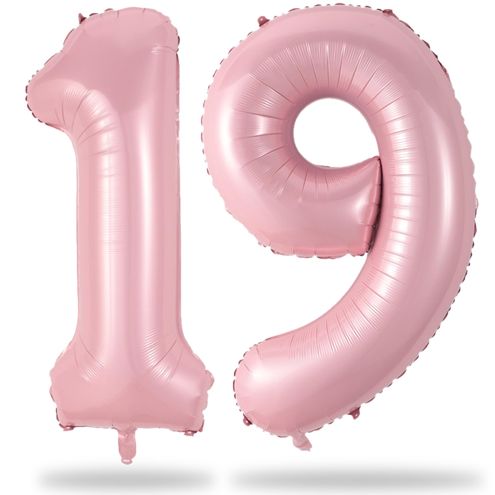 Amazon.com: 19th Birthday Balloon for Girls, 40 Inch Pastel Pink Number ...