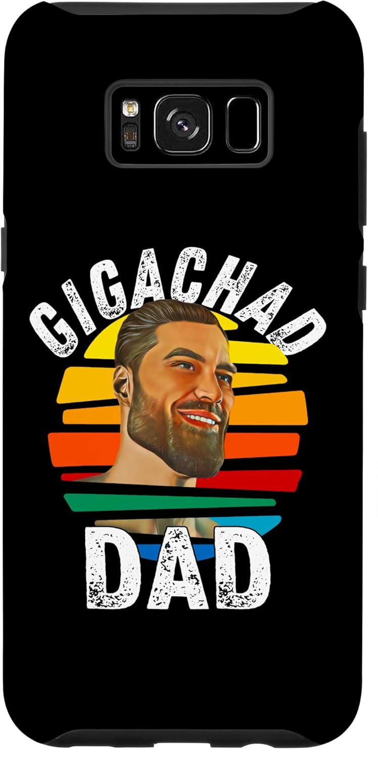 Amazon.com: Galaxy S8+ Gigachad Dad Meme Giga Chad Alpha Male Sigma ...