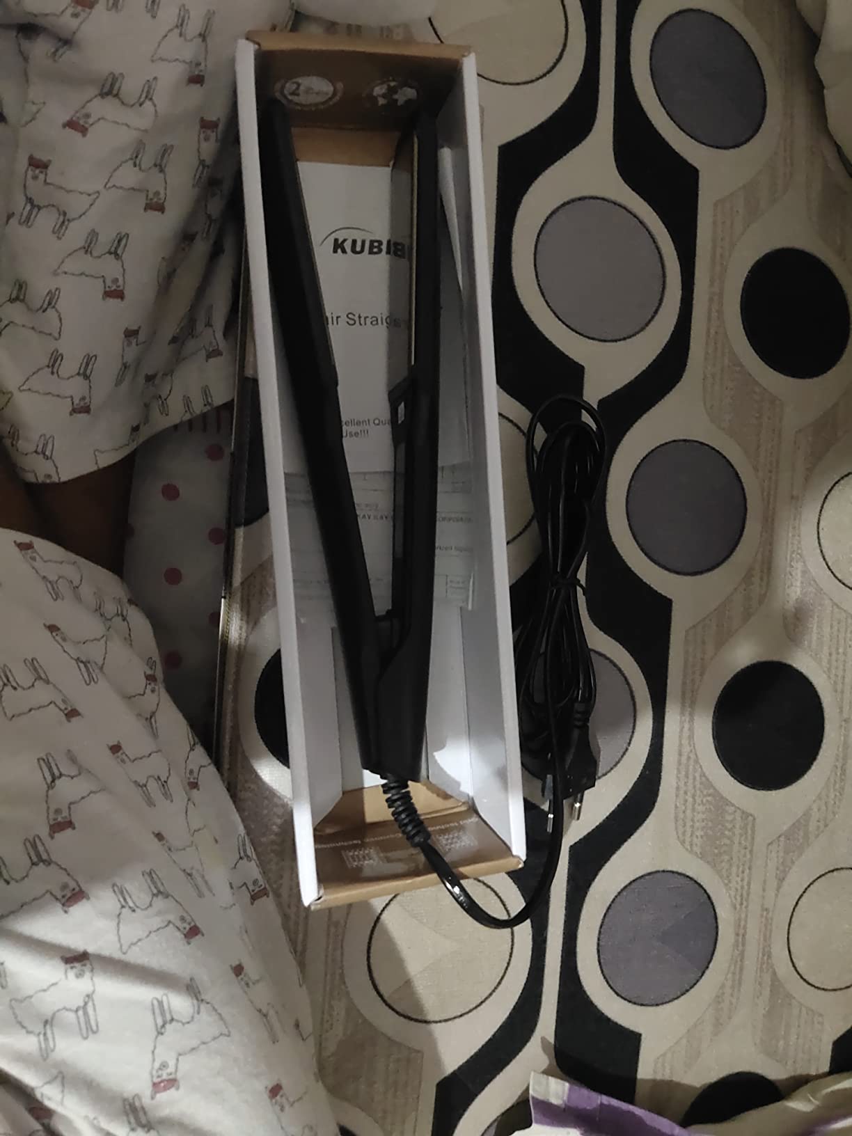 KUBRA KB-329 Hair Straightener for Hair Damage reduction (BLACK ...