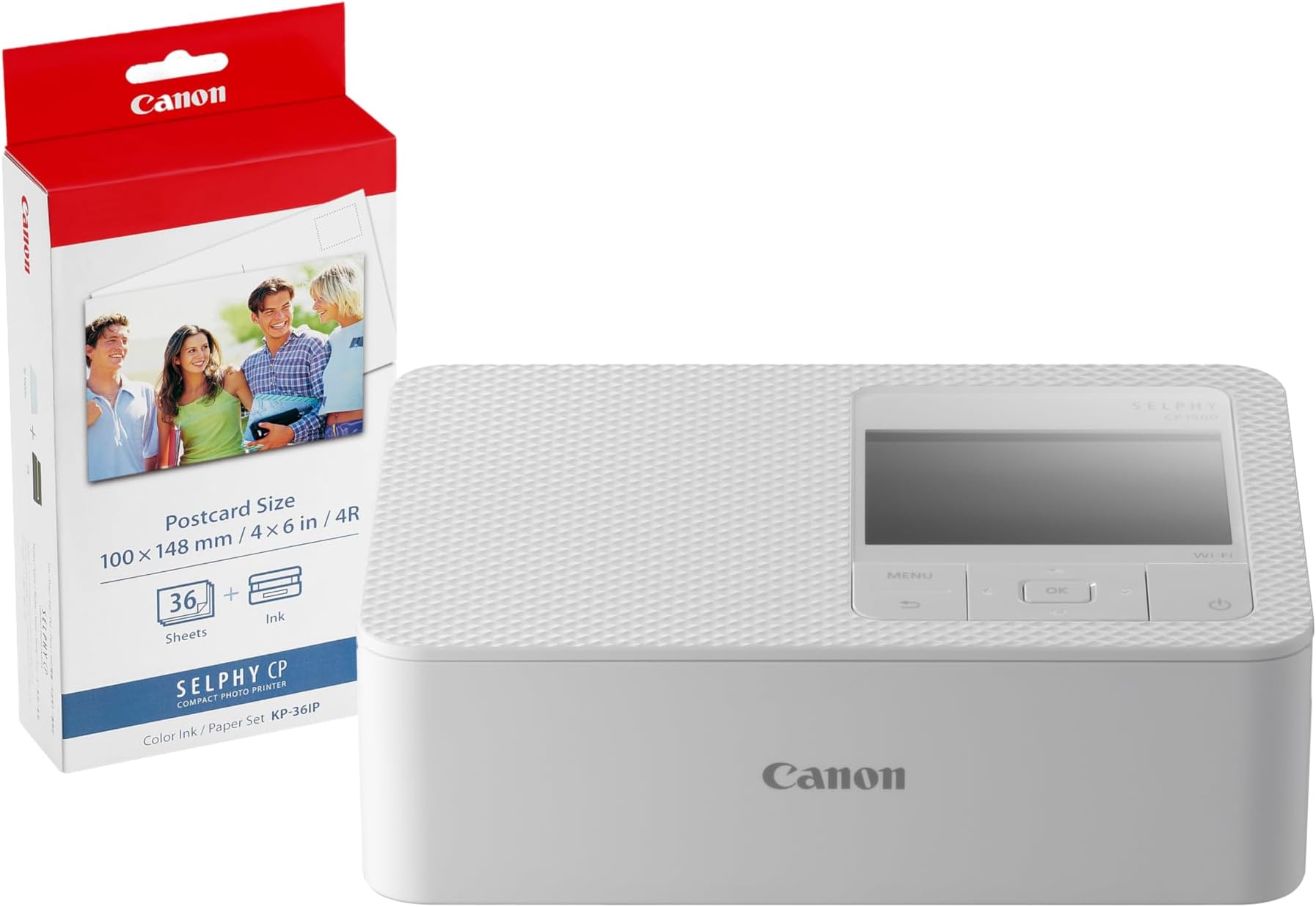 Canon SELPHY CP1500 Compact Photo Printer + Ink & Paper Set (36 Sheets ...
