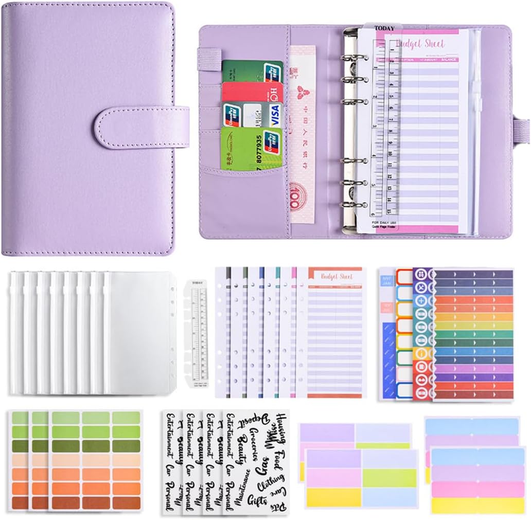 Envelope Challenge Binder, Cash Stuffing Wallet, Budget Binder Money ...