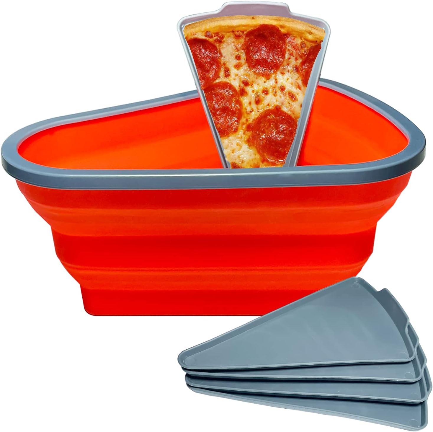 Amazon.com: ProCattle Reusable Pizza Storage Container, Expandable ...