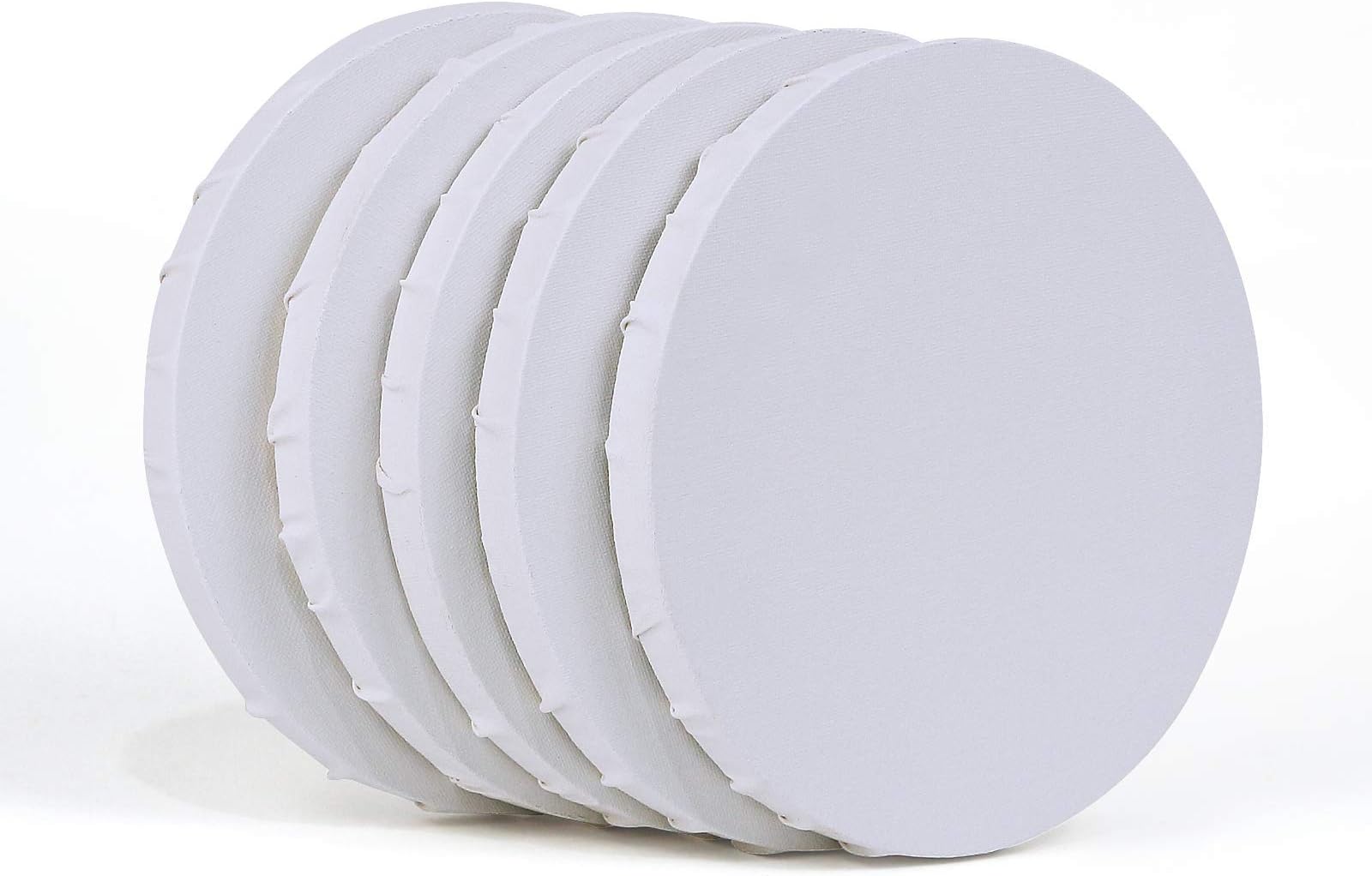 Amazon.com: CertBuy 18 Pack Round Canvas 4 Inch, Circle Canvases for ...