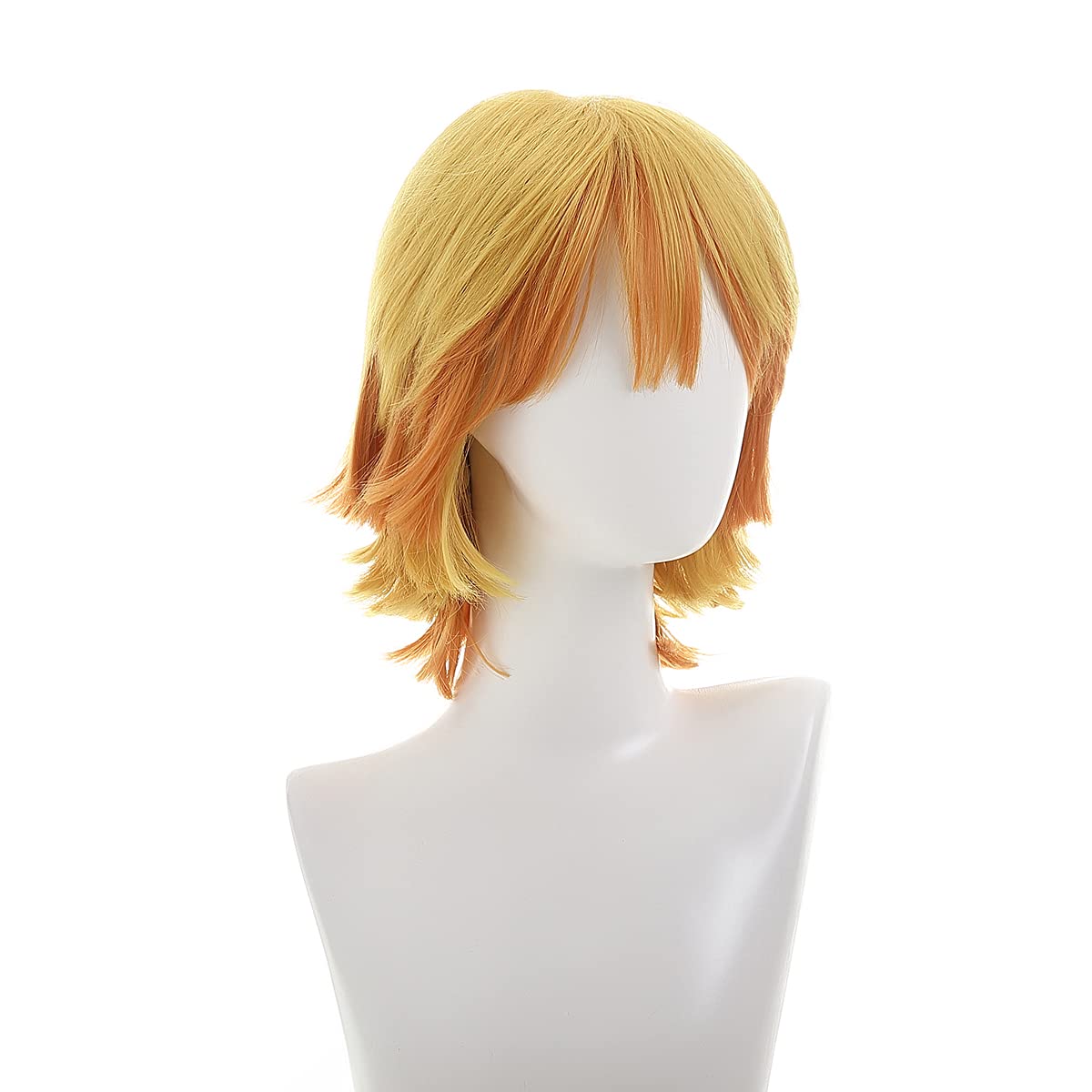 Amazon.com: Skpu Agatsuma-Zenitsu Cosplay Halloween-Wig Demon Slayer ...