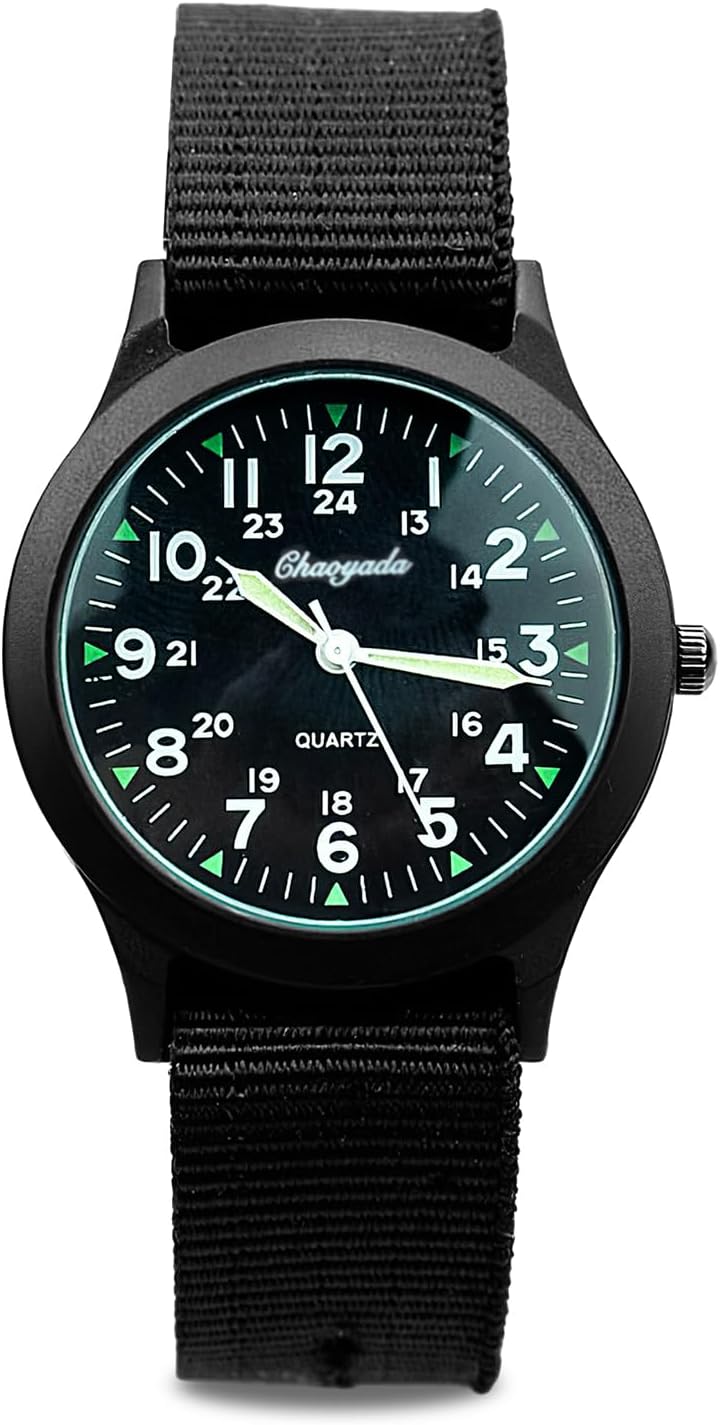 Ravel - Men's Modern Workwear Watch with Easy-Fasten Strap - Black ...
