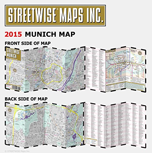 Streetwise Munich Map - Laminated City Center Street Map of Munich ...