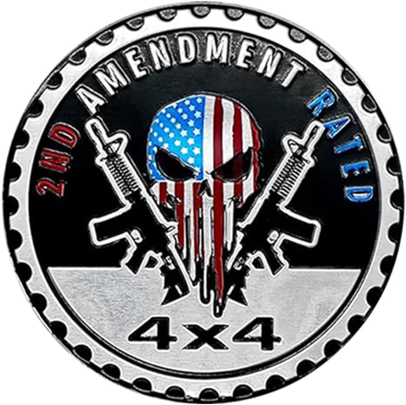 Amazon.com: 2ND Amendment Badge Rated Car Emblem, 4 x 4 3D Metal Car ...