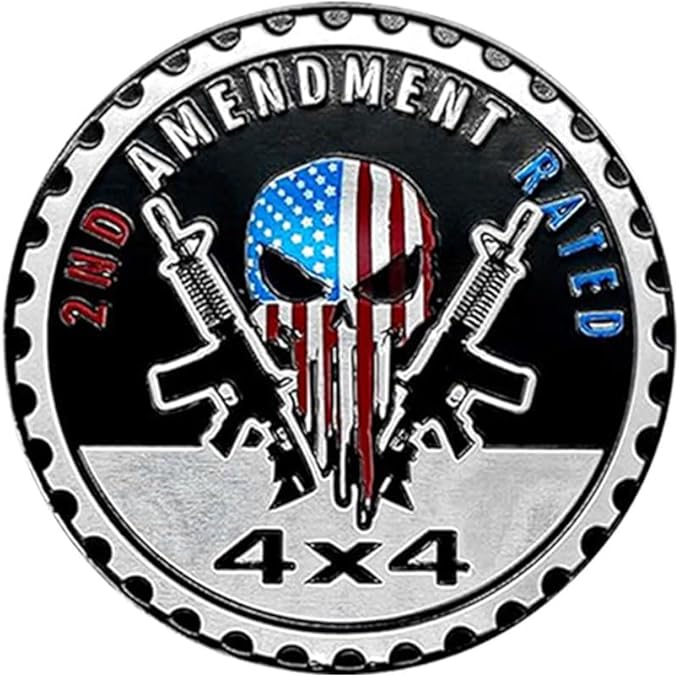 Amazon.com: GLSOWEE 2ND Amendment Badge Rated Car Emblem, 4 x 4 3D ...