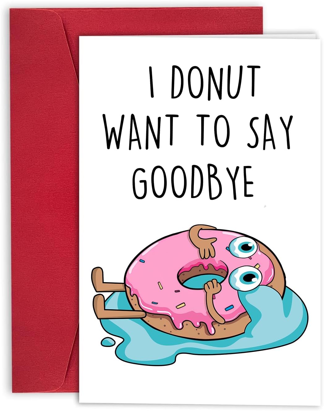 Amazon.com : TRAMIN Funny Coworker Leaving Card, Cute Donut Goodbye ...