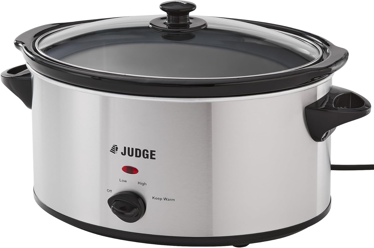 Judge Oval Slow Cooker 5.5L with Removable Ceramic Pot and 3 Heat ...