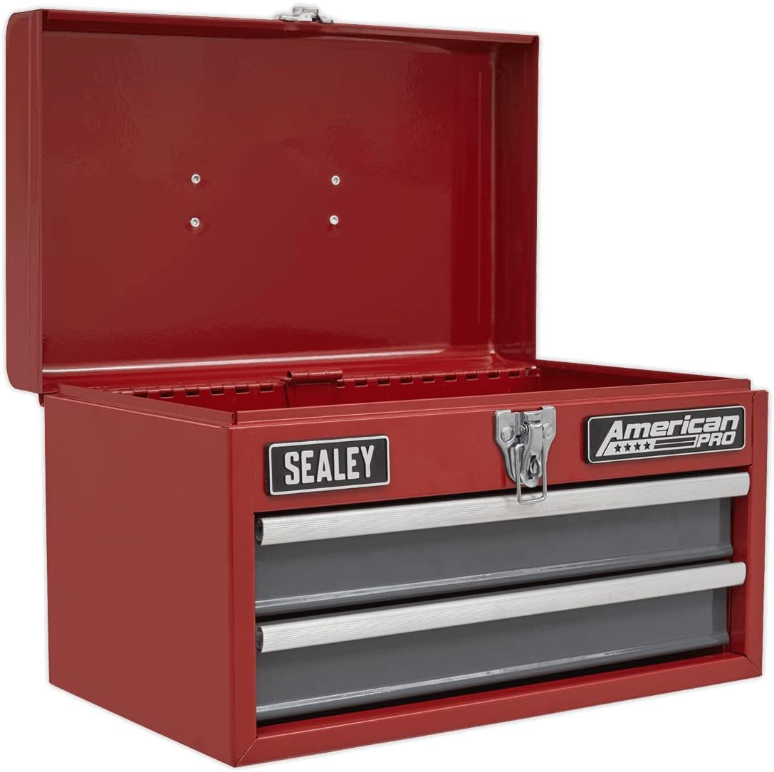 Sealey AP2602BB 2 Drawer Portable Toolbox with Ball Bearing Slides ...