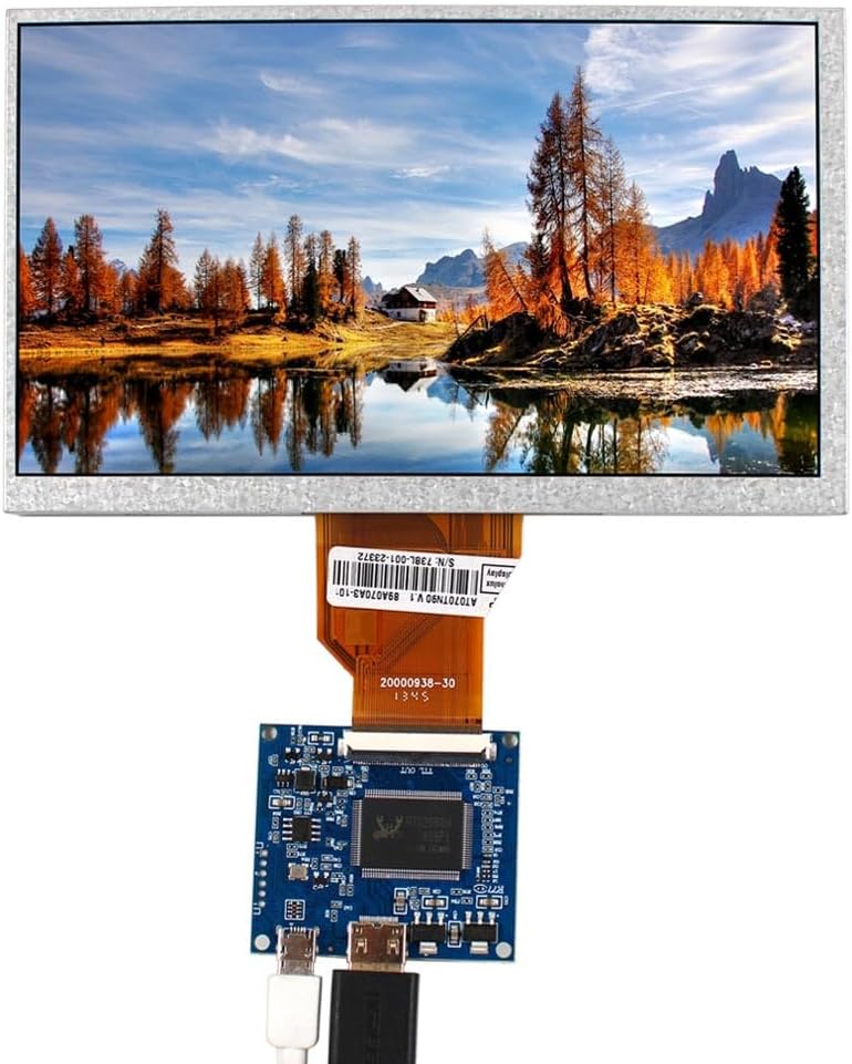 FanyiTek 7 Inch AT070TN90 800x480 250 Nits LCD Screen Kit with H/D ...