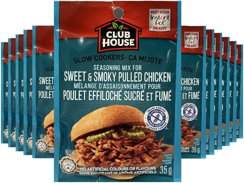 Club House, Dry Sauce/Seasoning/Marinade Mix, Sweet&Smokey Pulled ...