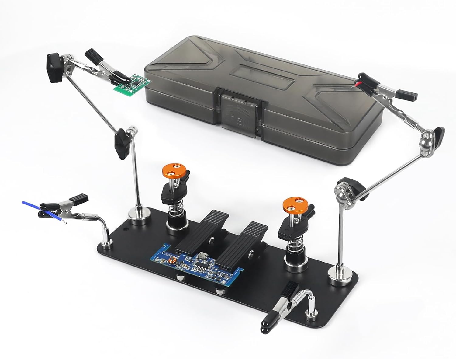 Magnetic Helping Hands Clamp Metal, Adjustable Third Hand Soldering ...