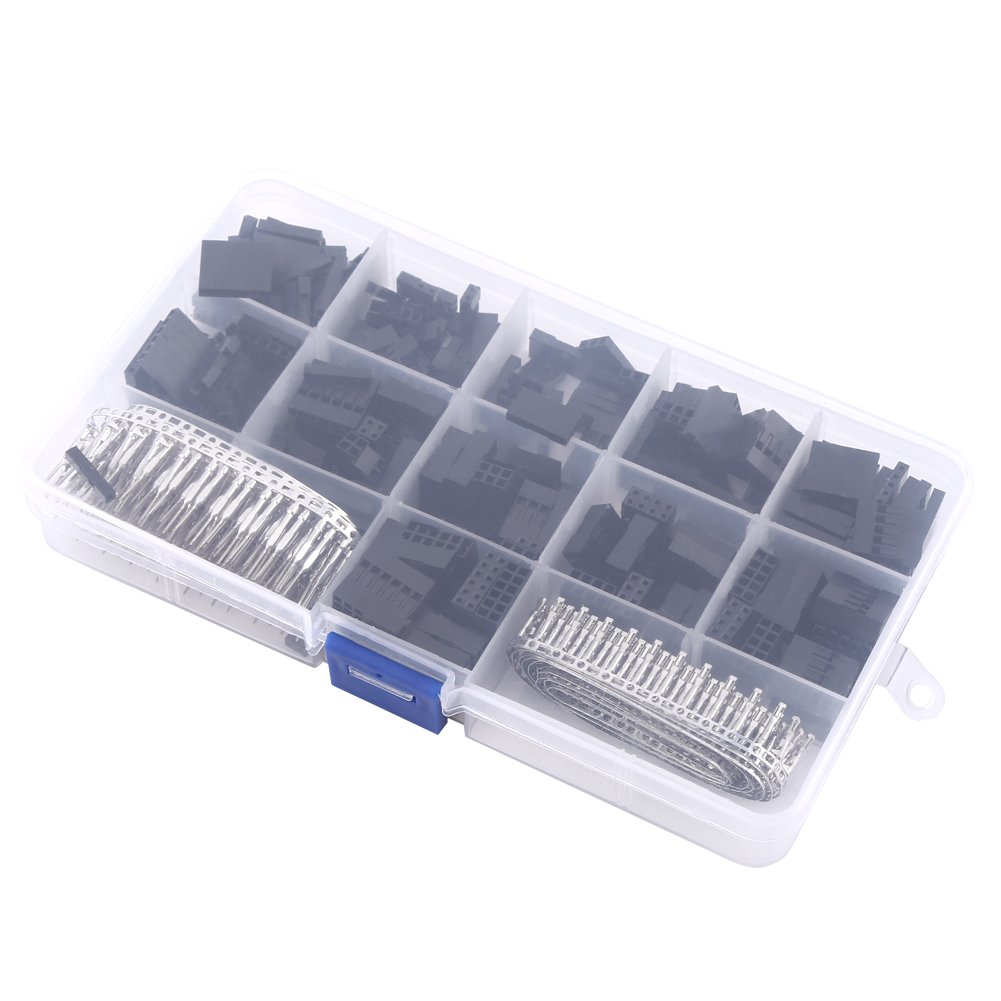 Jumper Wire Connectors, 620pcs 2.54mm / 0.1in Jumper Wire Cable Pin ...