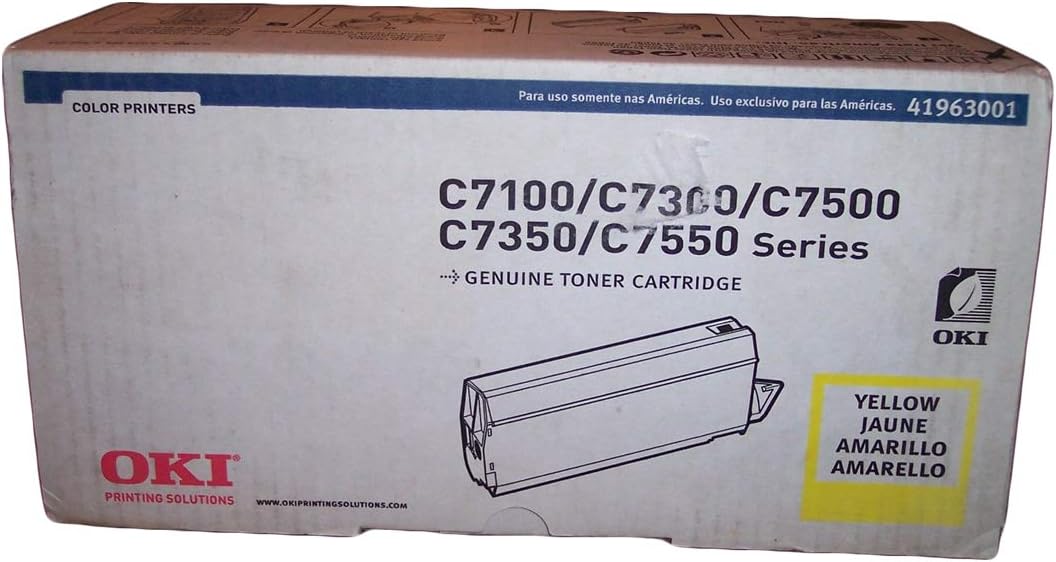 Amazon.com: New - C7300/7500 yellow toner Cartridge TypeC4 - 41963001 ...