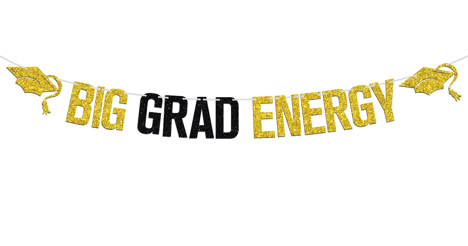 Amazon.com: Big Grad Energy Banner, Congrats Grad/So Proud of You ...