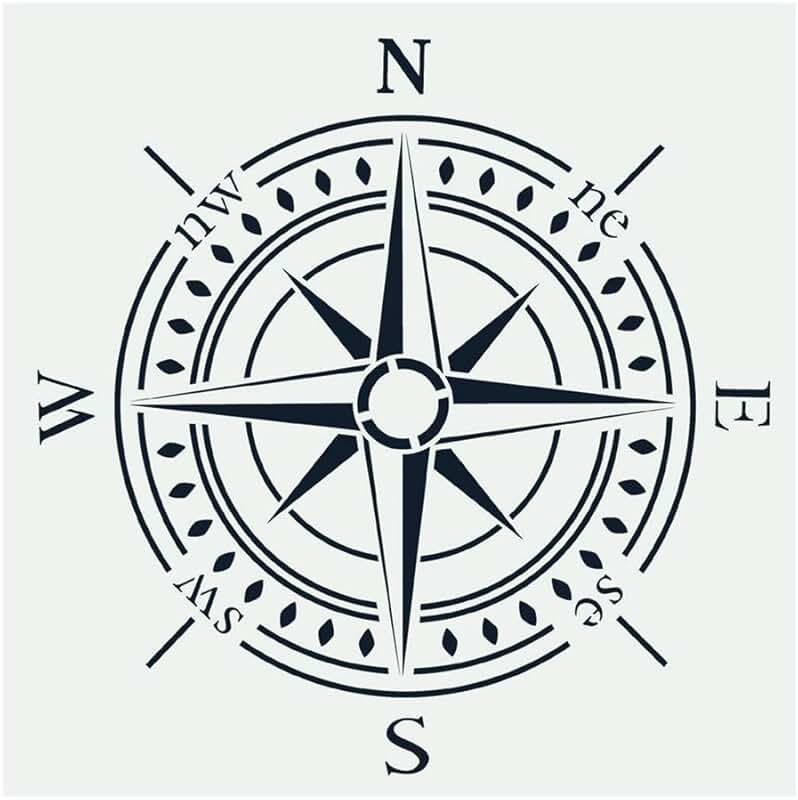 Amazon.com: nautical compass stencil